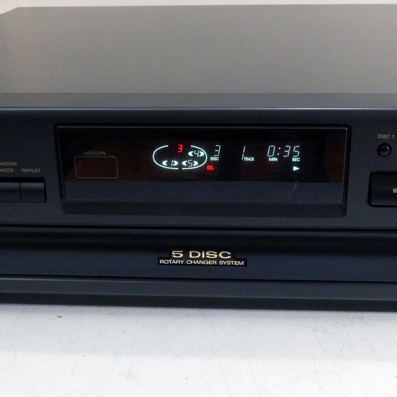 Technics SL-PD665 CD Player 5 Disc Carousel Changer Fully Tested No ...