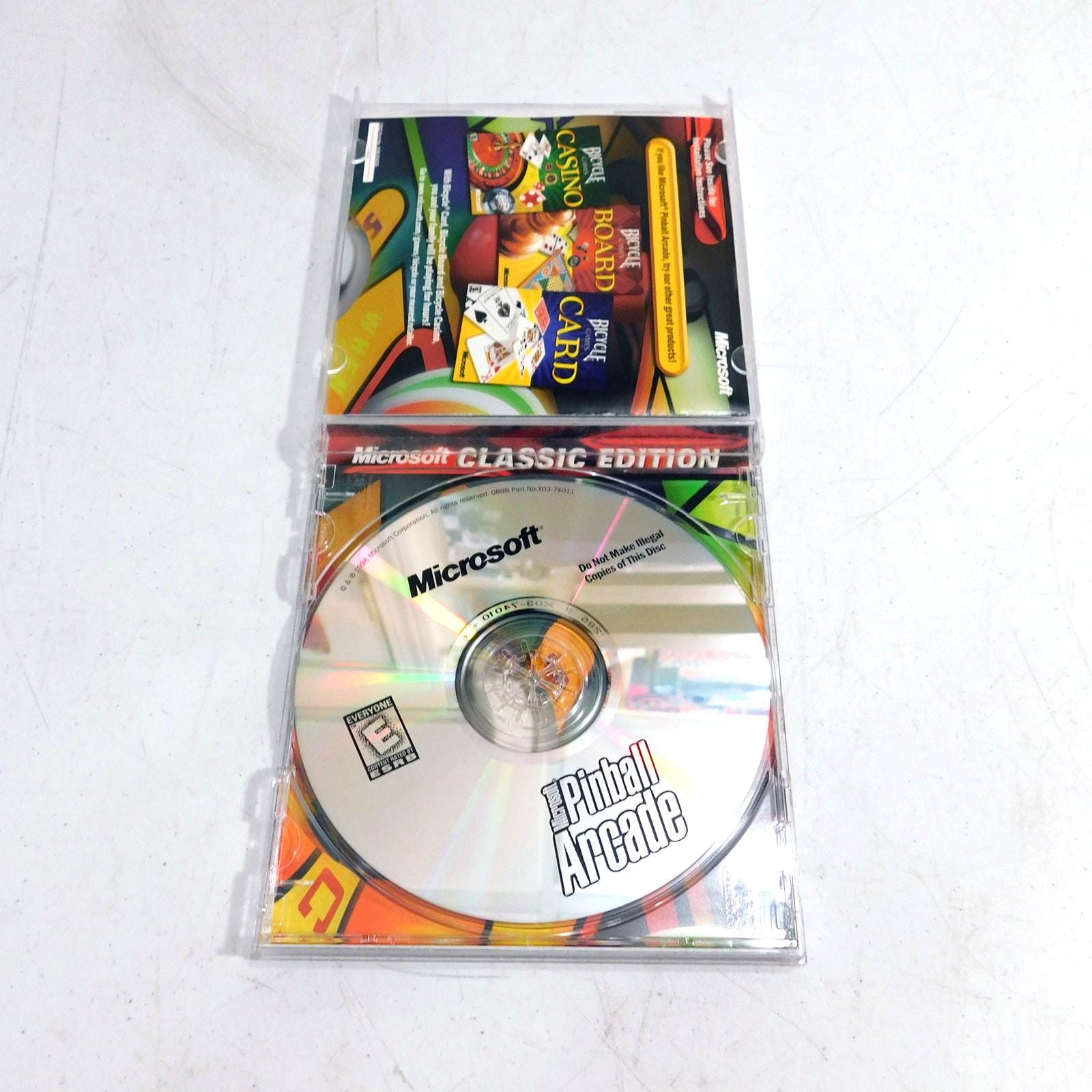 Microsoft Pinball Arcade PC CD ROM Tested Working Complete in Jewel ...