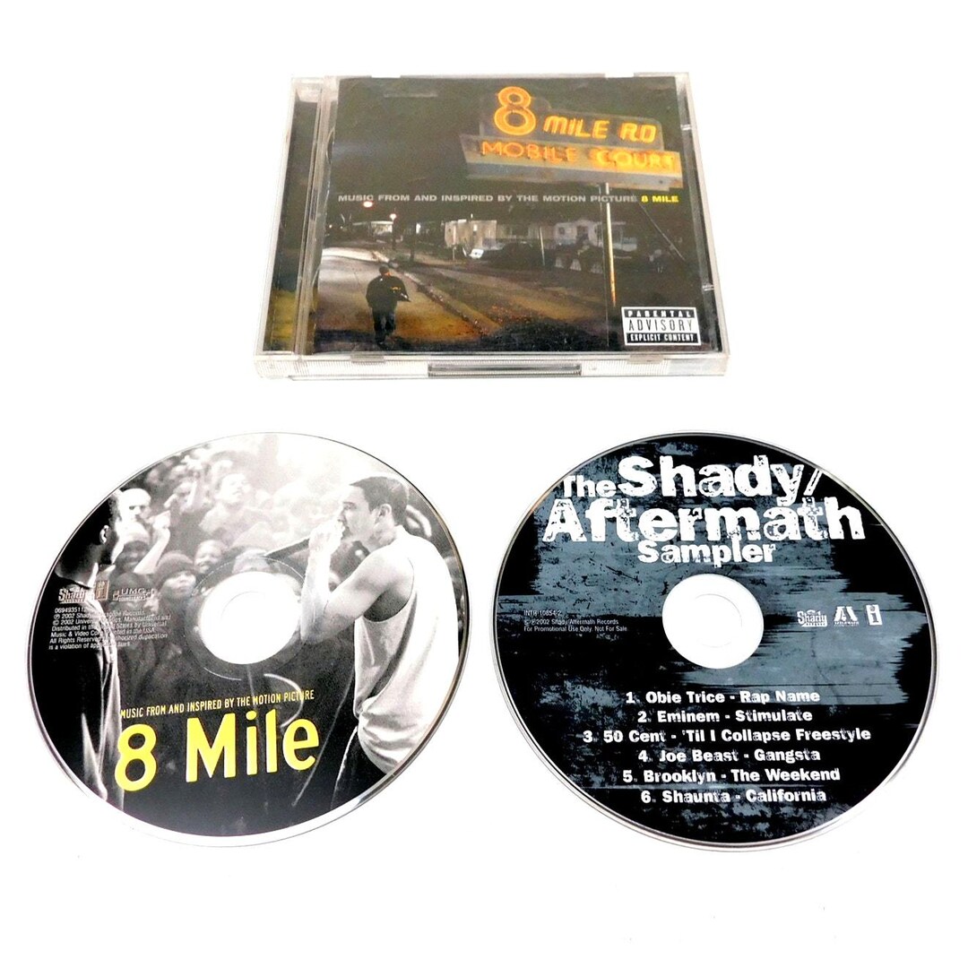 8 Mile Soundtrack CD 2 Discs Tested Working 2002 Shady Interscope ...