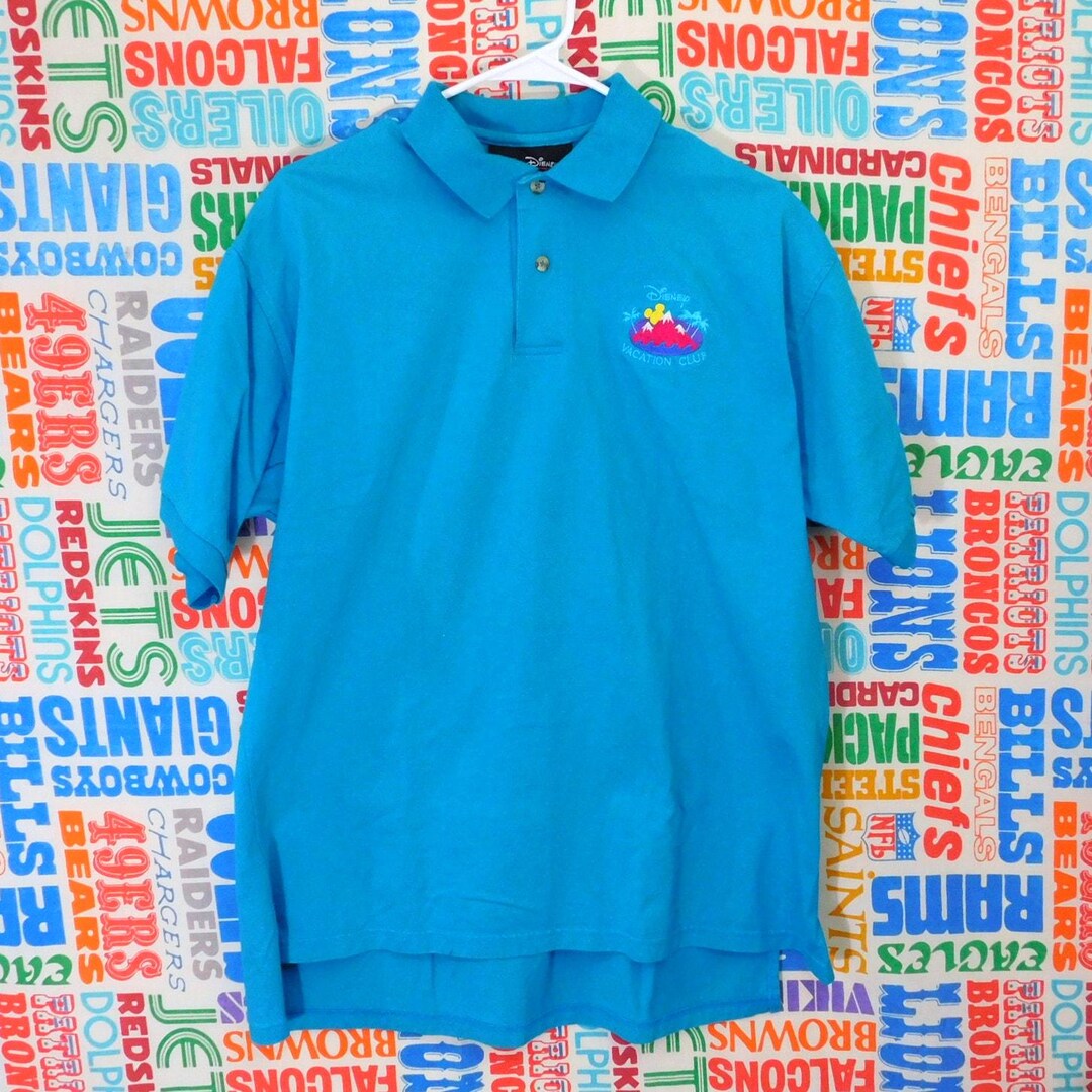 Vintage 90s Disney Vacation Club Polo Shirt Size XL Light Blue ...