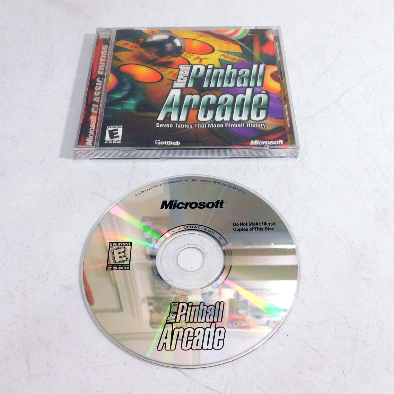 Microsoft Pinball Arcade PC CD ROM Tested Working Complete in Jewel ...