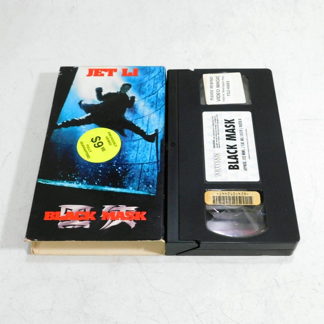 Jet Li Black Mask VHS Tested Working 1996 Artisan Home Entertainment - Etsy