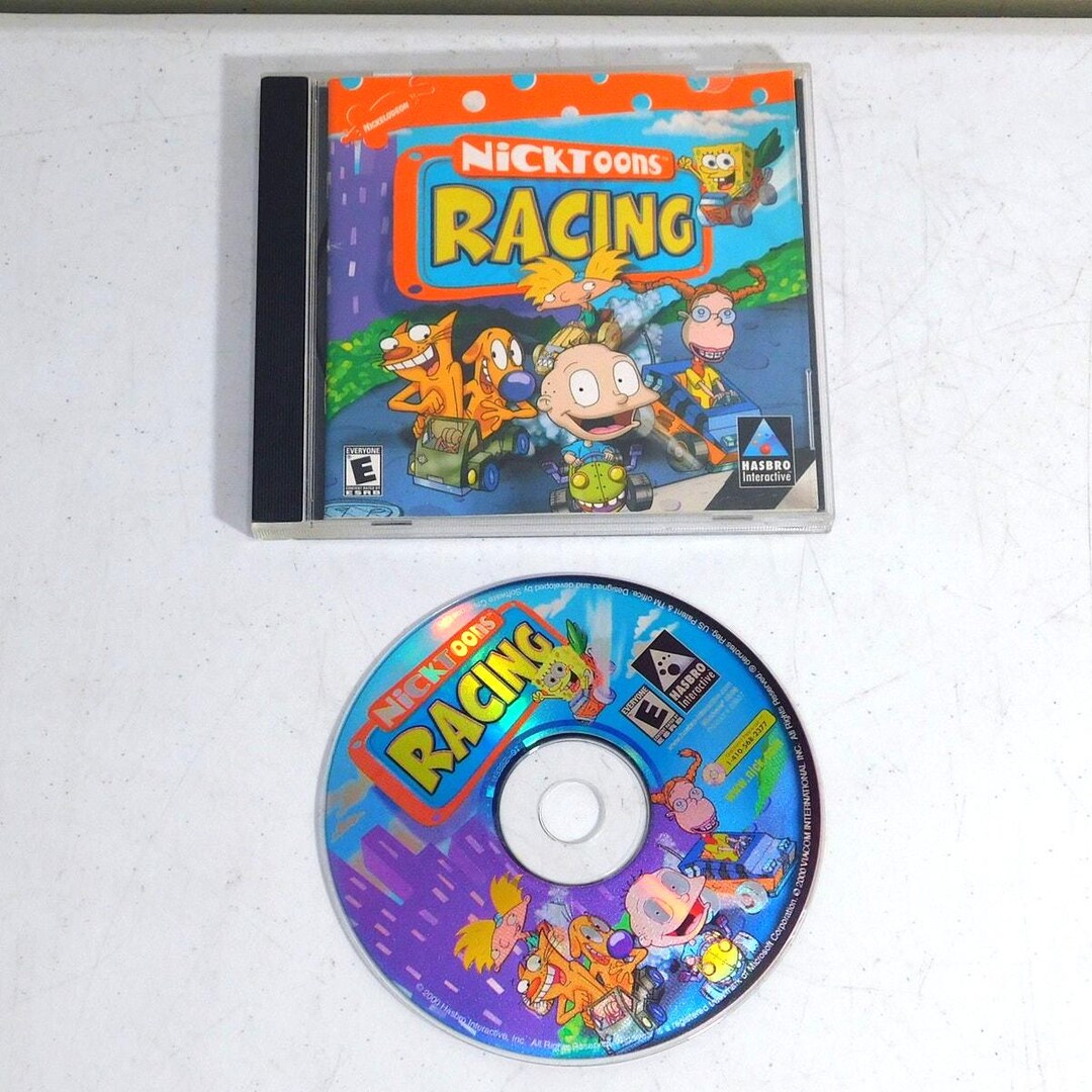 Nickelodeon Nicktoons Racing PC CD ROM Game Tested Working Windows 95 ...