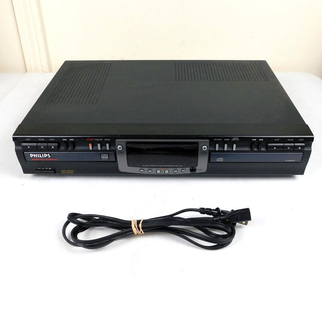 Vintage Philips CDR 765 CD Player Recorder Tested 90s No Remote - Etsy