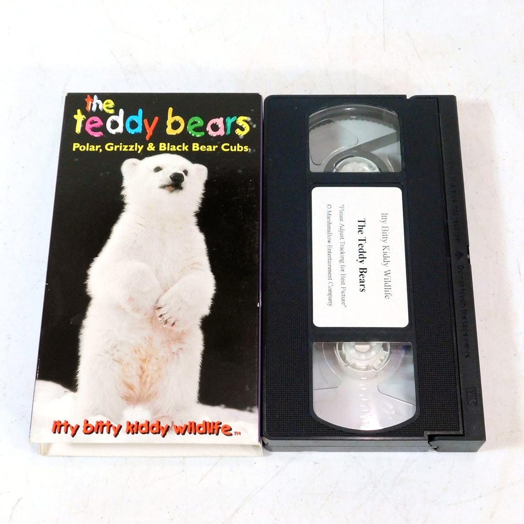 Itty Bitty Wildlife the Teddy Bears VHS Tested 1997 Polar Grizzly Black ...