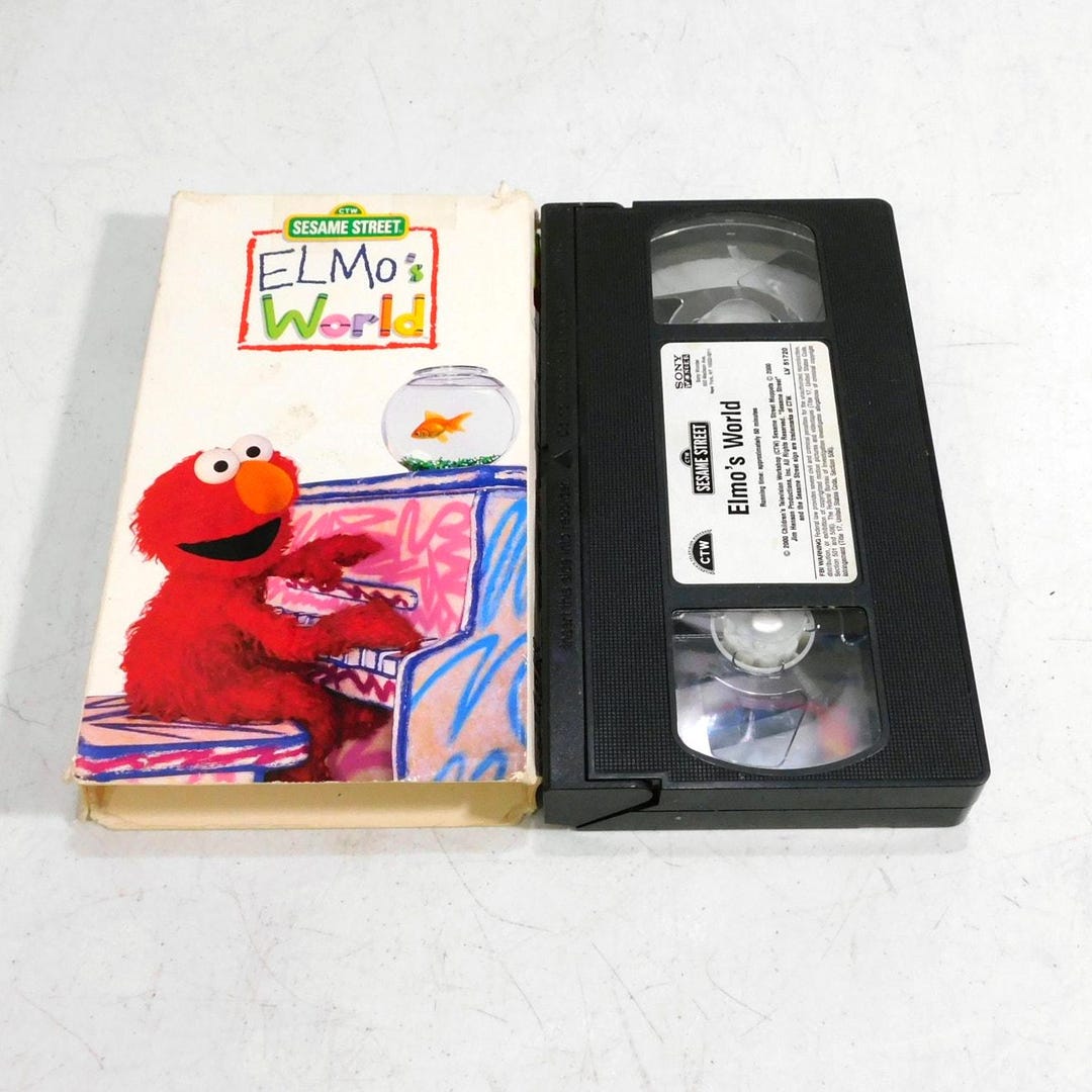 Elmo's World Dancing Music and Books VHS Tape Tested Working 2000 ...