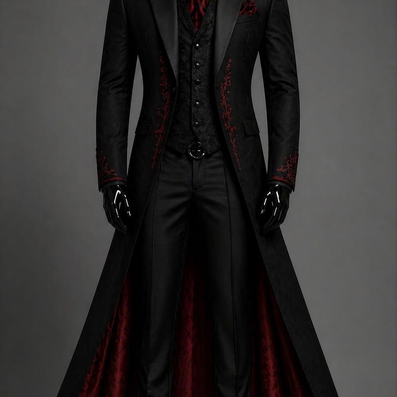 Men Goth Wedding Suit - Etsy