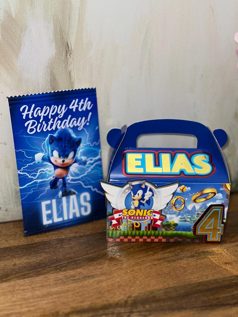Sonic 3D Candy Boxes & Chip Bags COMBO - Etsy