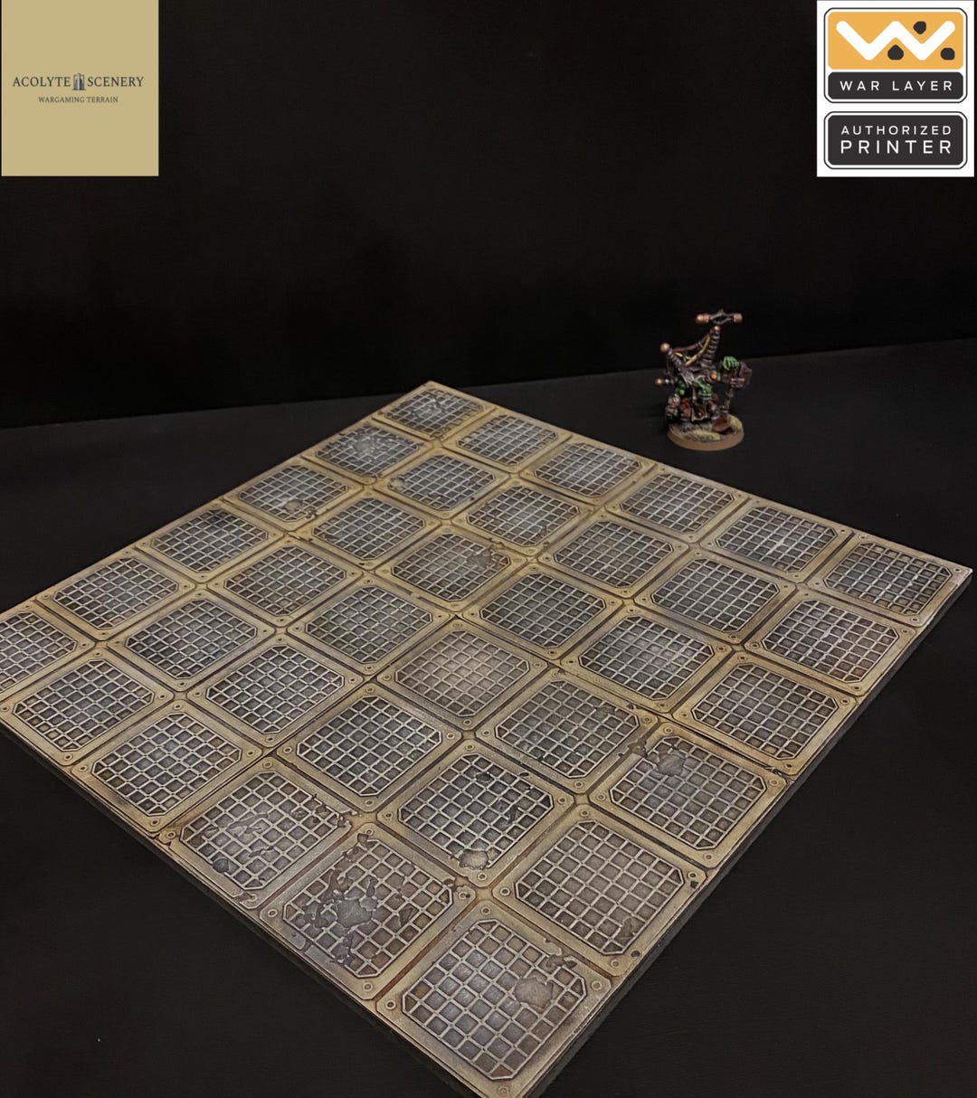 3d Printed Wargaming Floor Tiles GRID Version 24" X 24" (16 Tiles ...
