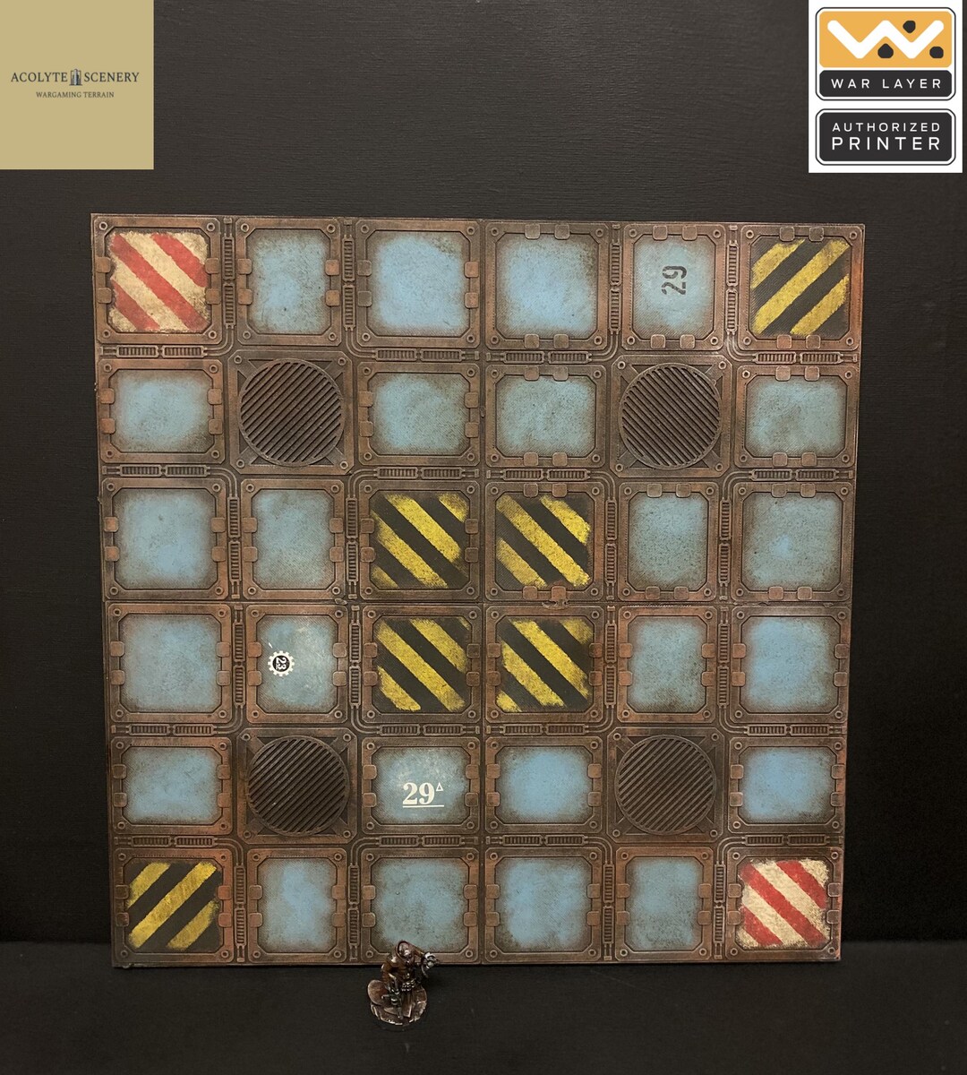 3d Printed Wargaming Floor Tiles 24"x24" Version 2 (16 Tiles) UNPAINTED ...