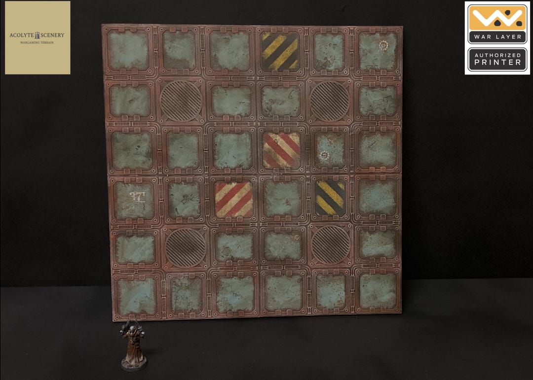 3d Printed Wargaming Floor Tiles 24" X 24" (16 Tiles) UNPAINTED Wargame ...