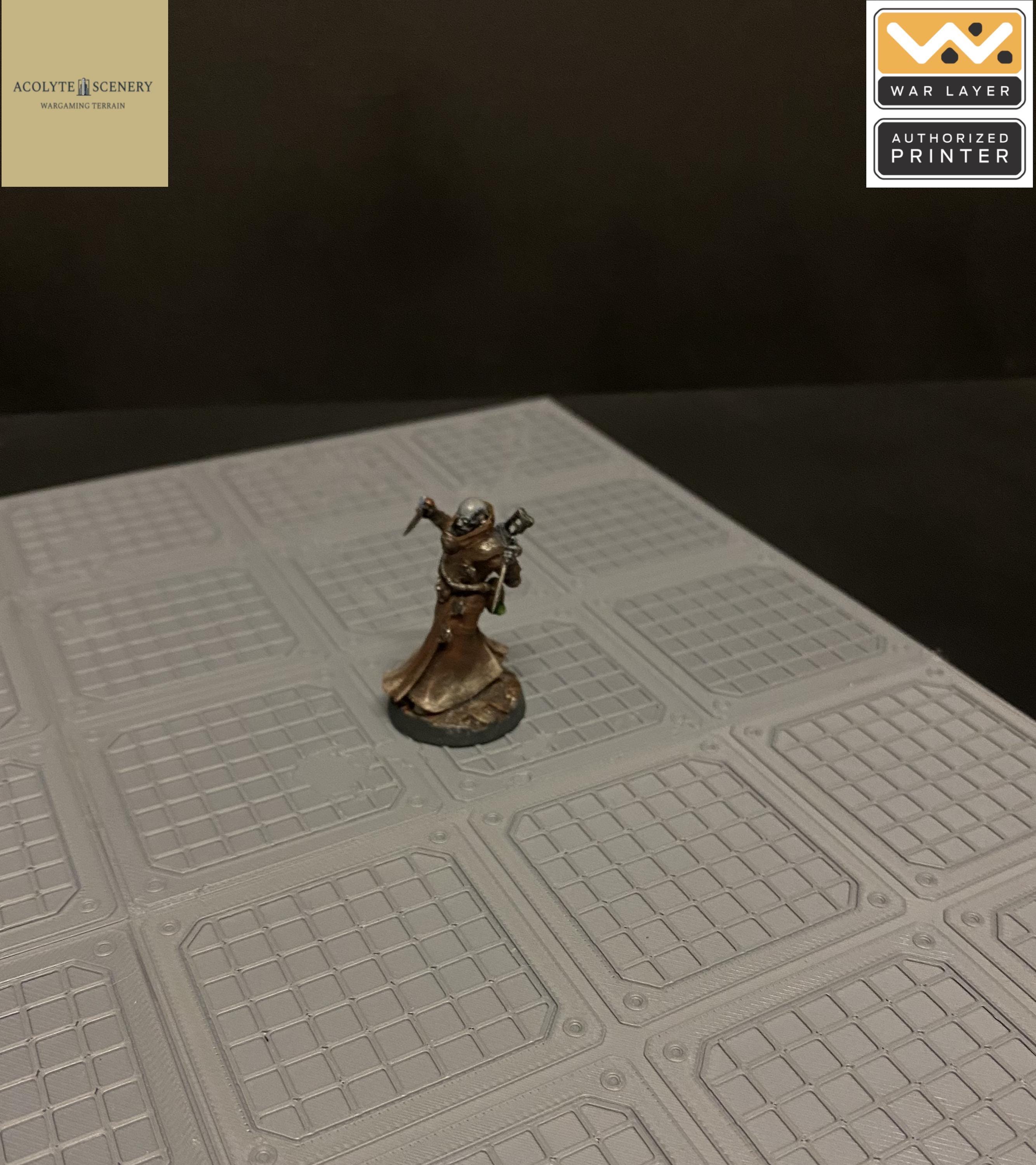 3d Printed Wargaming Floor Tiles GRID Version 24" X 24" (16 Tiles ...