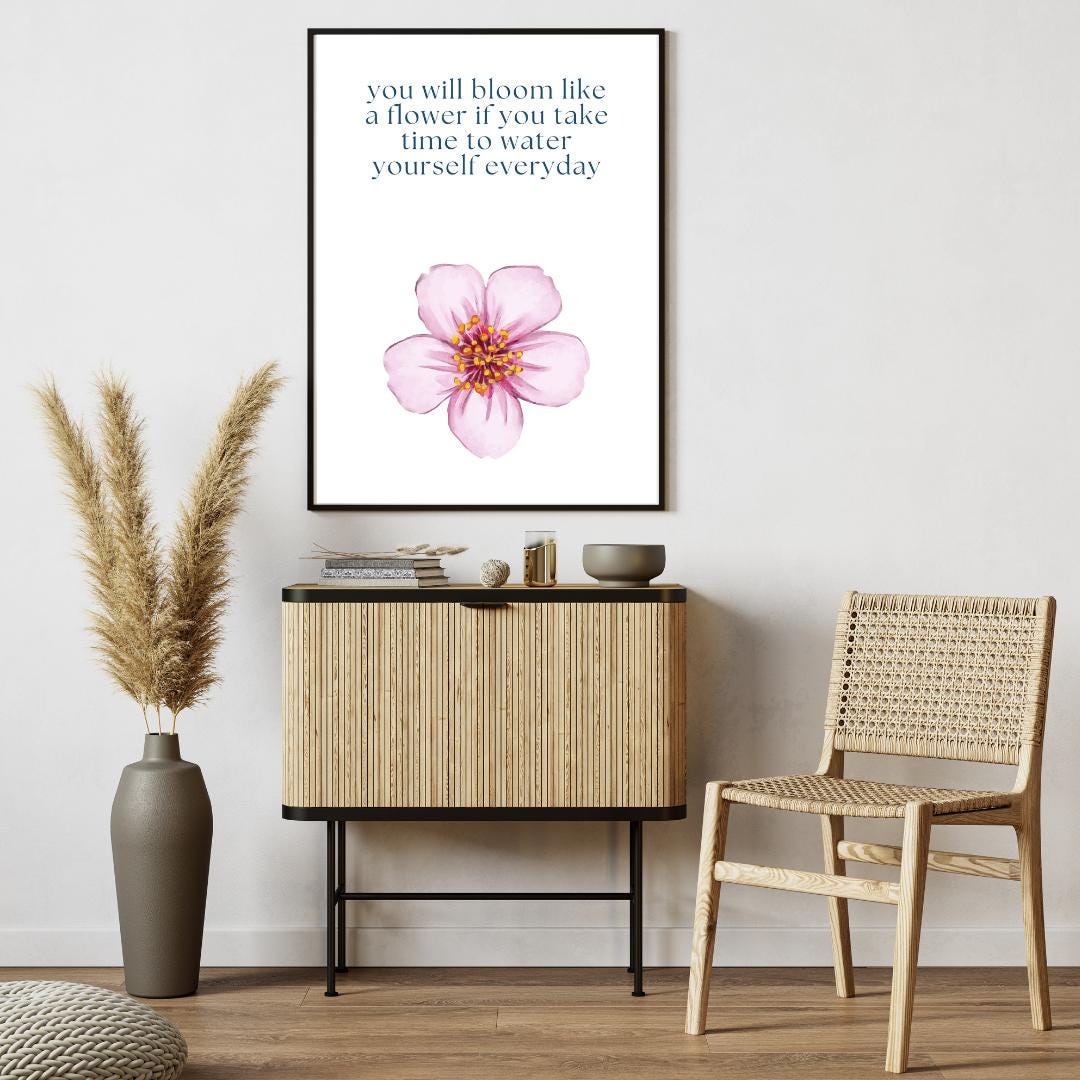You Will Bloom Like a Flower Poster - Etsy