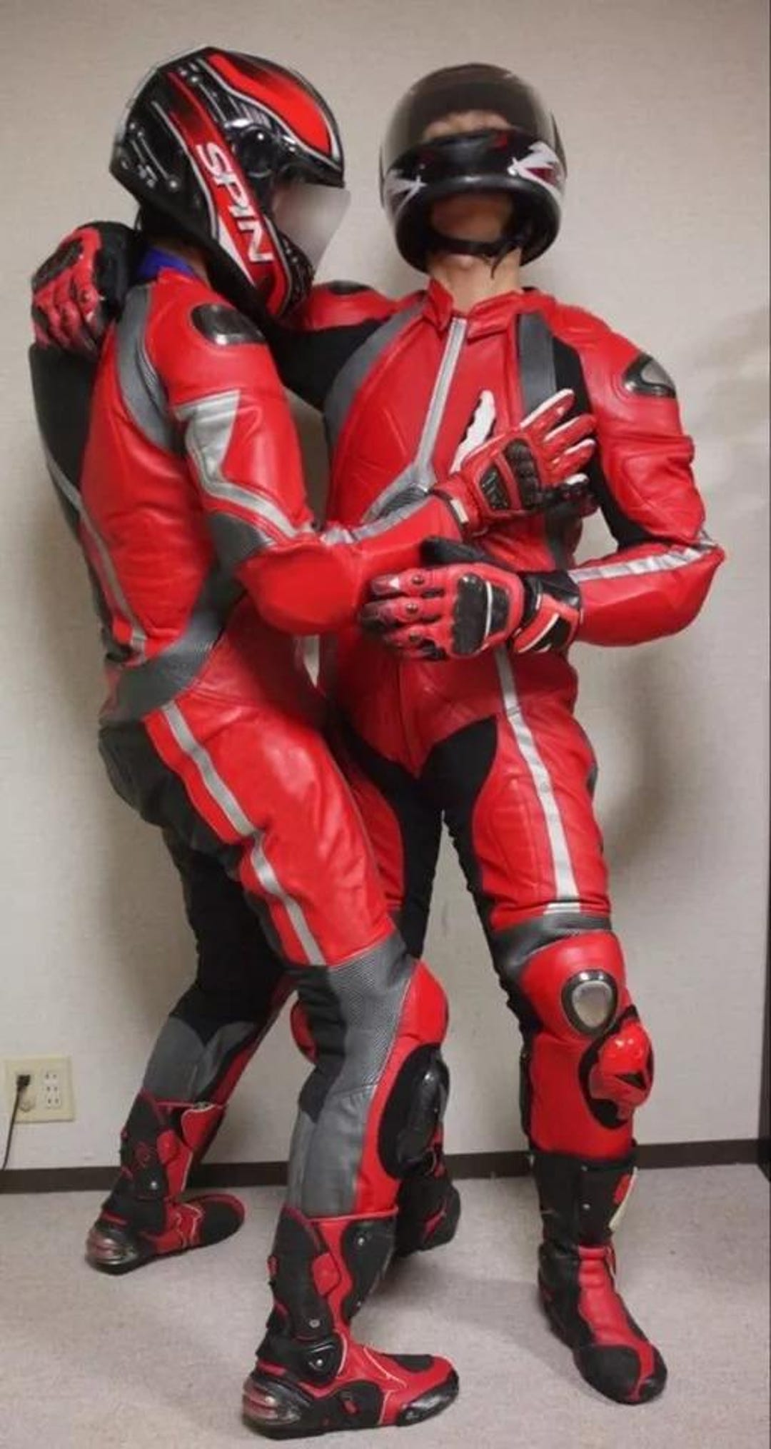 New GAY Bluf Six Pack PADDED 1 Piece Motorbike Motorcycle Racing ...