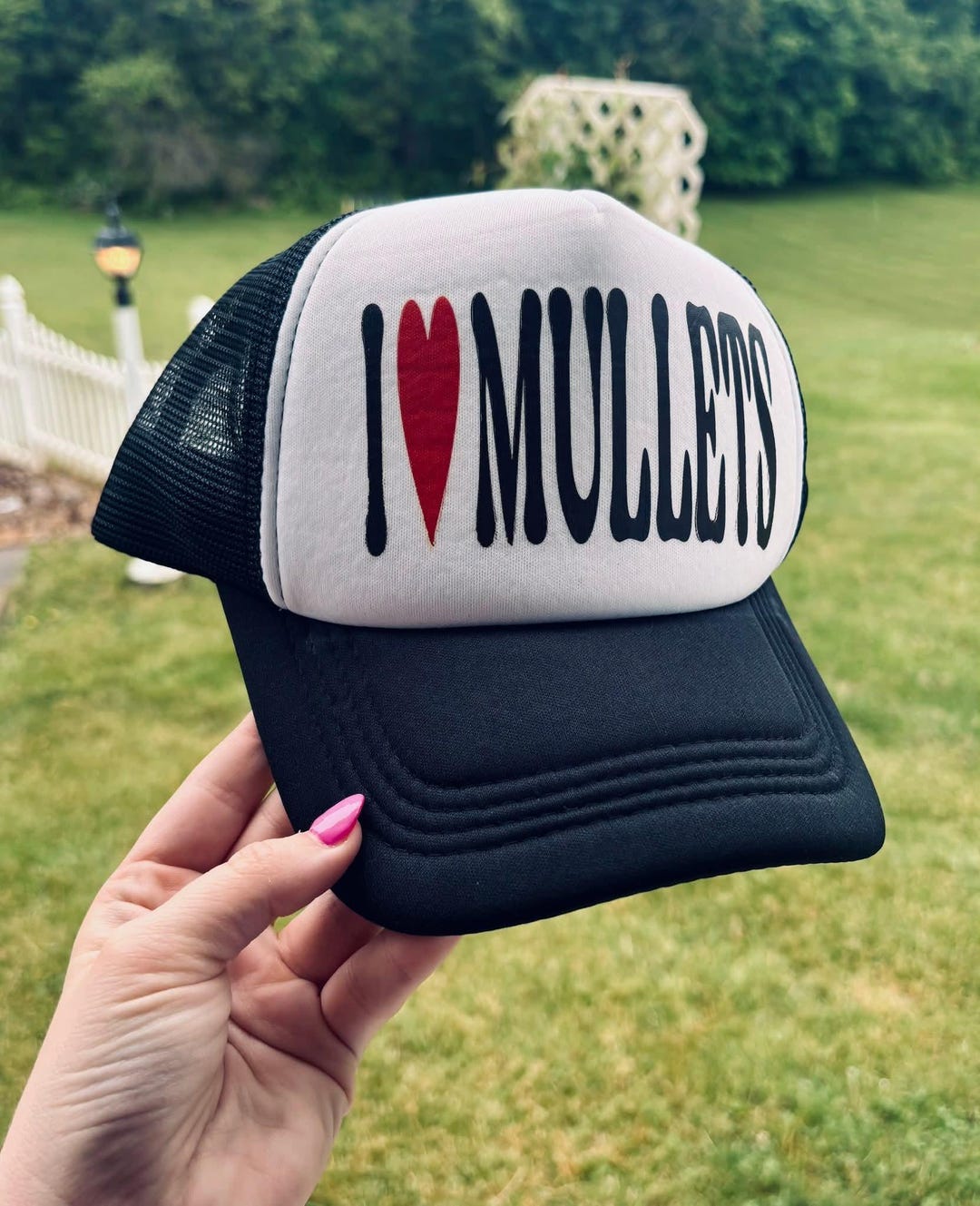 I Heart Mullets Trucker Hat - Etsy