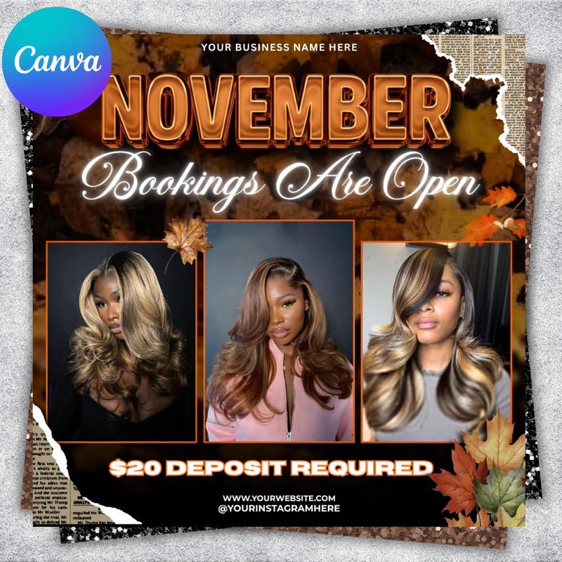 November Calendar - Etsy