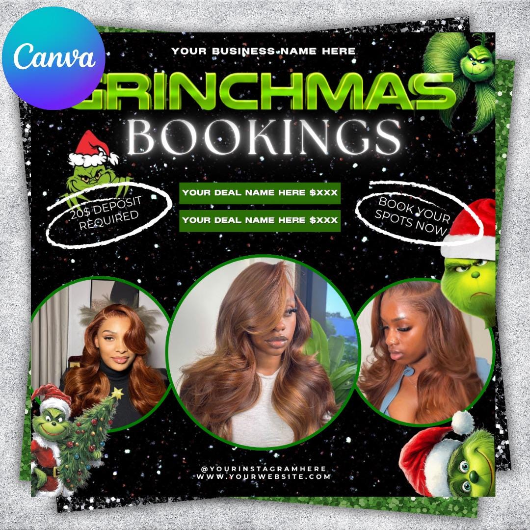 Christmas Booking Calendar Flyer, December Booking Calendar Flyer ...