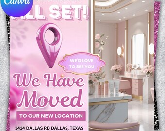 We Have Moved Flyer, New Address Business Flyer, Store Location Flyer ...