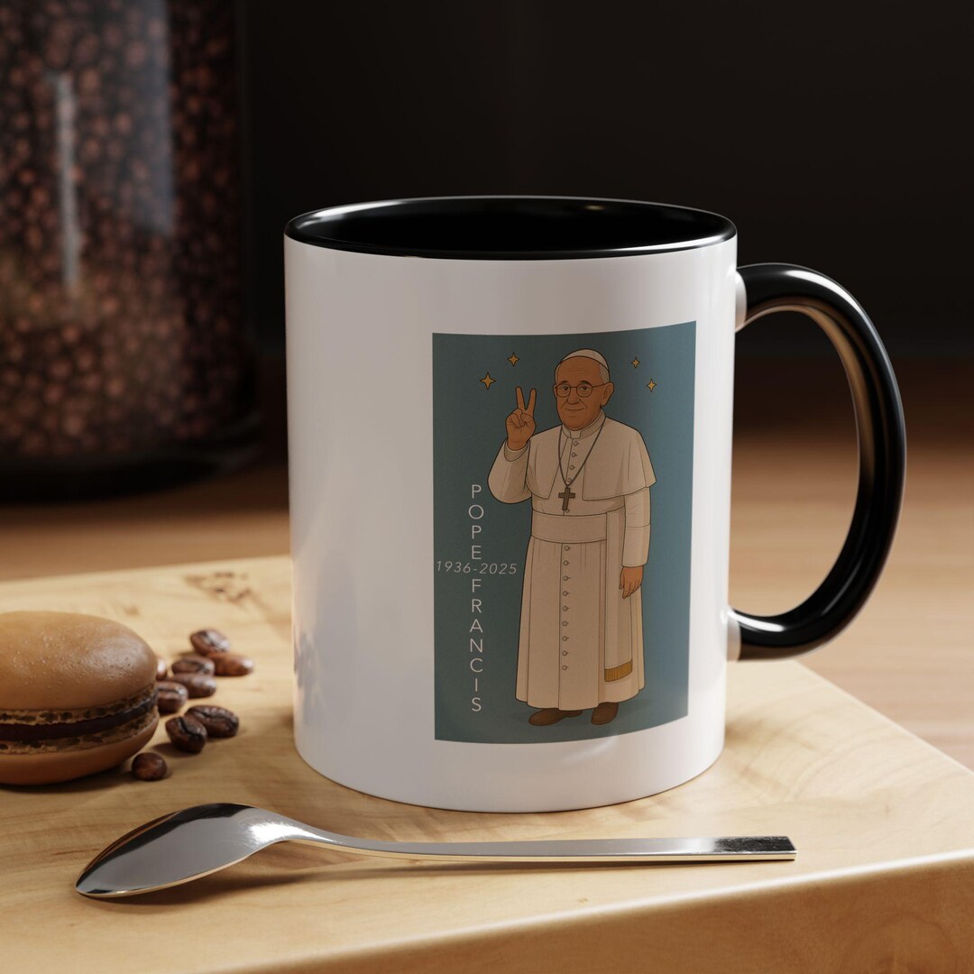 Memorial Coffee Mug, Pope Francis Tribute Cup, Rest in Peace Ceremony ...