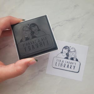 Custom Family Portrait Stamp: Personalized New Home Gift (pre-inked) - Etsy