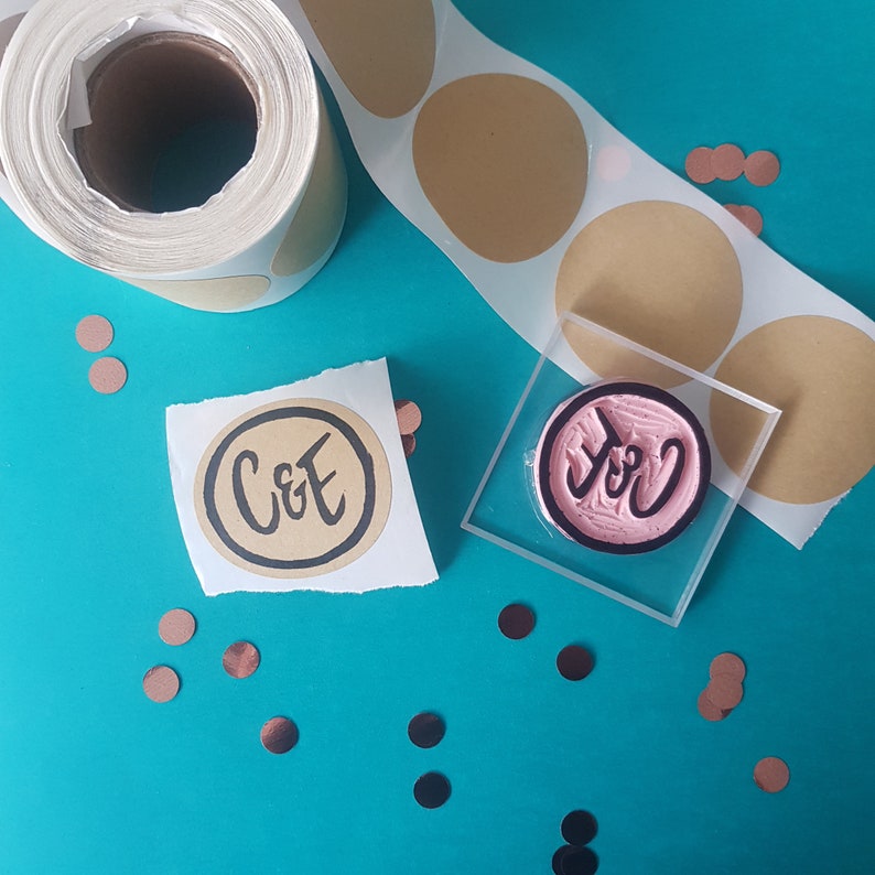 Couples Stamp and Monogram Stamp Wedding Gift, Customized and ...