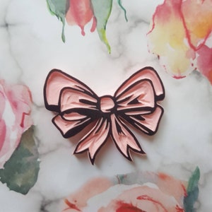 Fancy Bow Rubber Stamp, Christmas Bow, Girl's Hair Bow Rubber Stamp ...