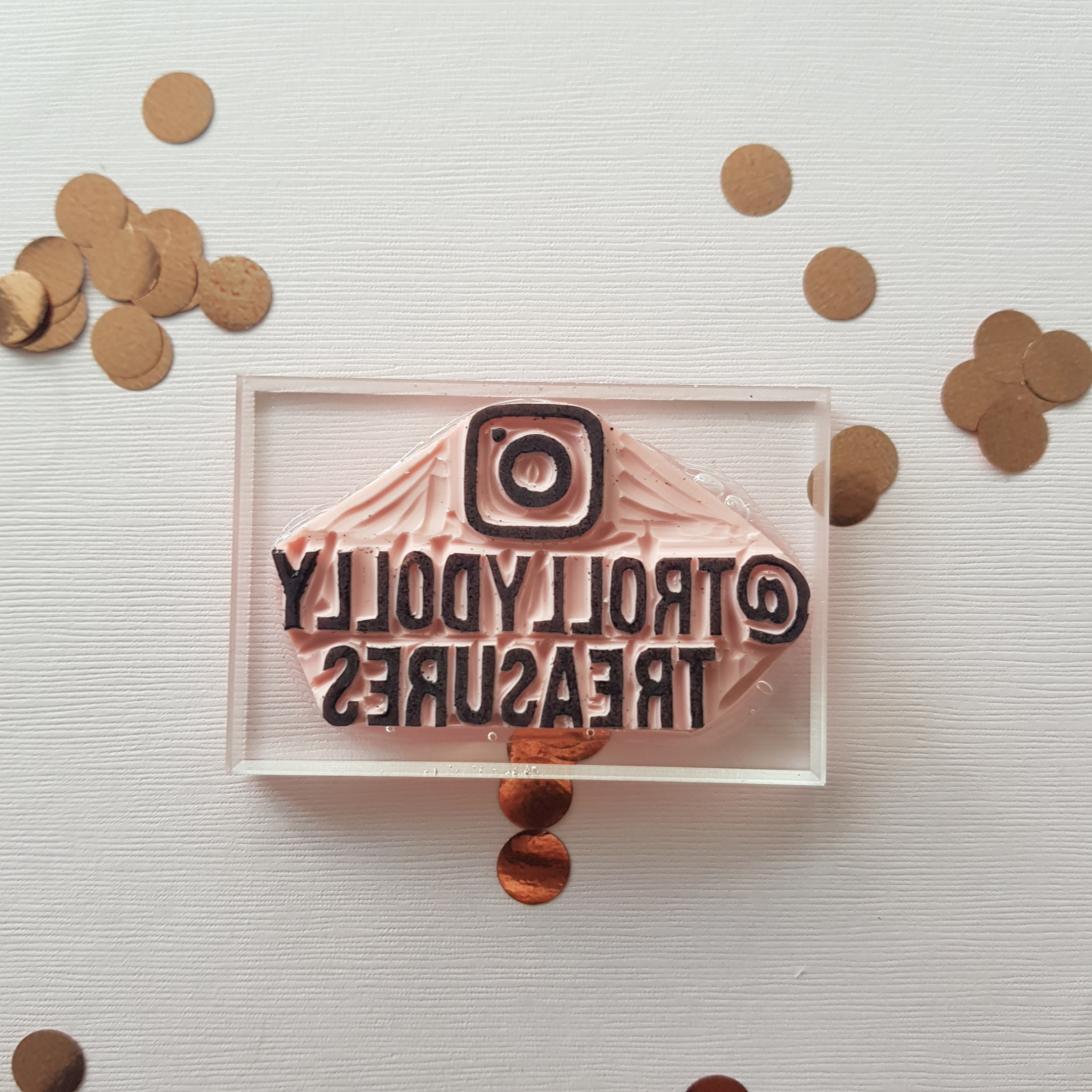 Custom Instagram Stamp Instagram Logo Business Stamp | Etsy