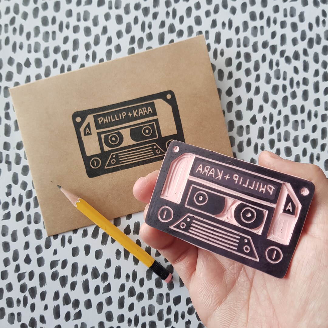 Custom Mix Tape Stamp: Retro Cassette, Personalized Wedding Favor - Etsy