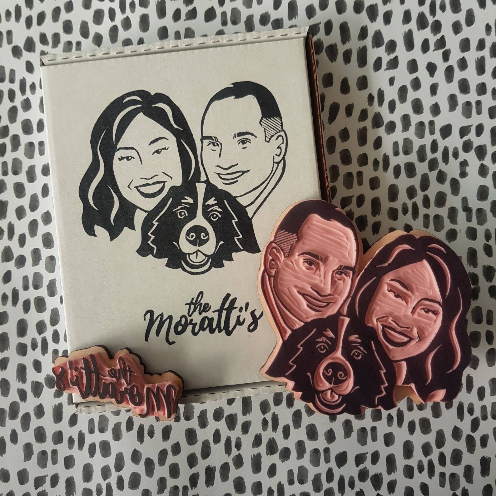 Personalized Family Stamp Wedding Gift Save the Date Custom | Etsy