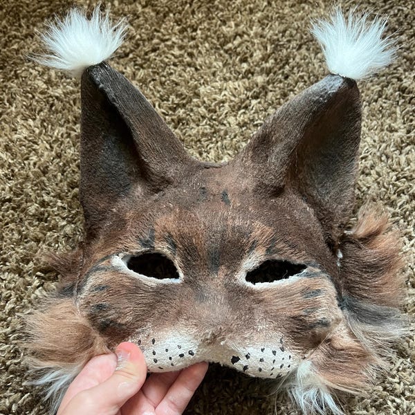 Lynx Therian Mask Etsy