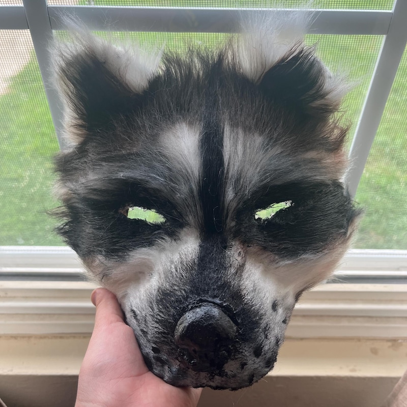 Therian Raccoon Mask - Etsy