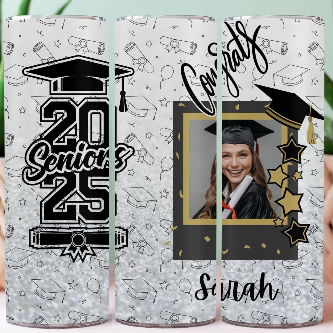 Personalized Graduation Tumbler Template Photo Tumbler Wrap 2025 High ...