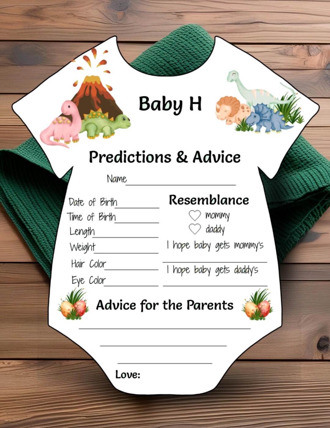 Dinosaur Prediction and Advice Cards - Etsy