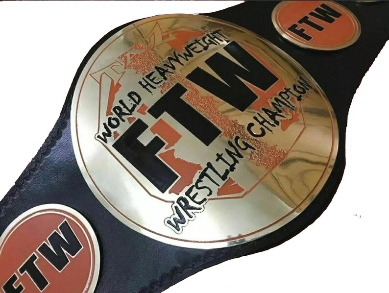 TAZ FTW World Heavyweight Wrestling Championship Belt 2mm - Etsy