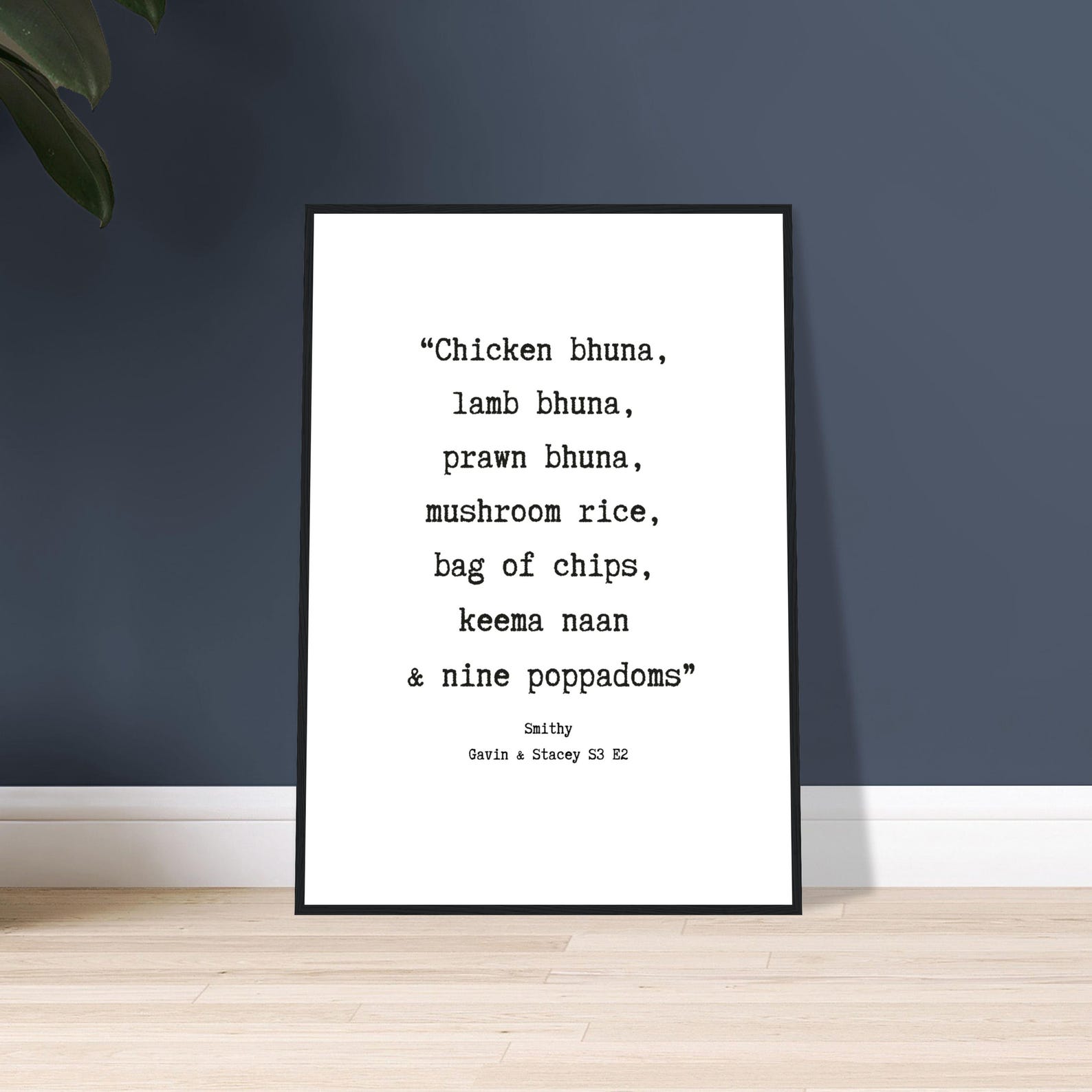 Gavin and Stacey Poster - Smithy’s Indian Takeaway Order - Wall Art - Etsy