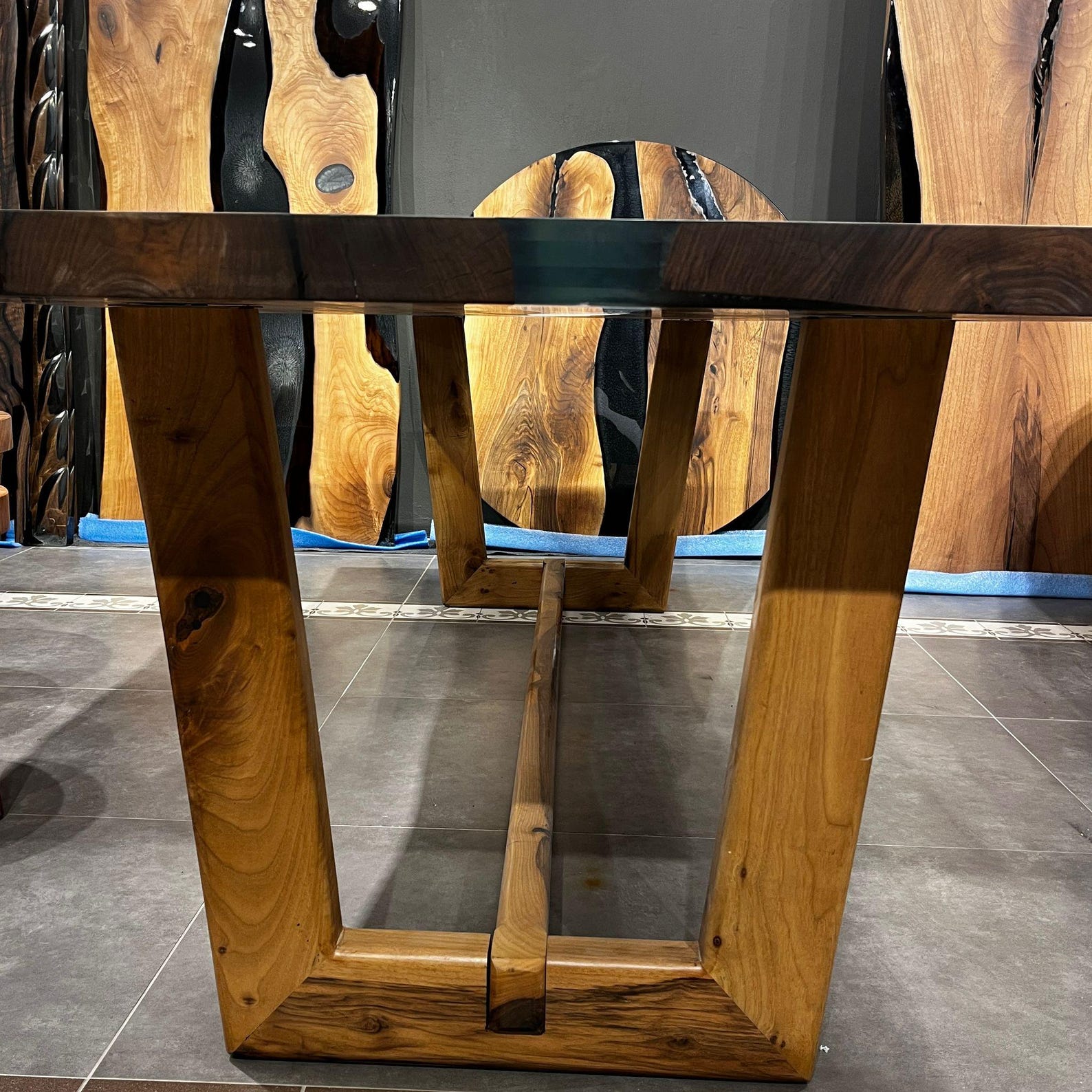 Handmade Solid Wood Table Legs: Walnut, Oak, Chestnut Options - Etsy