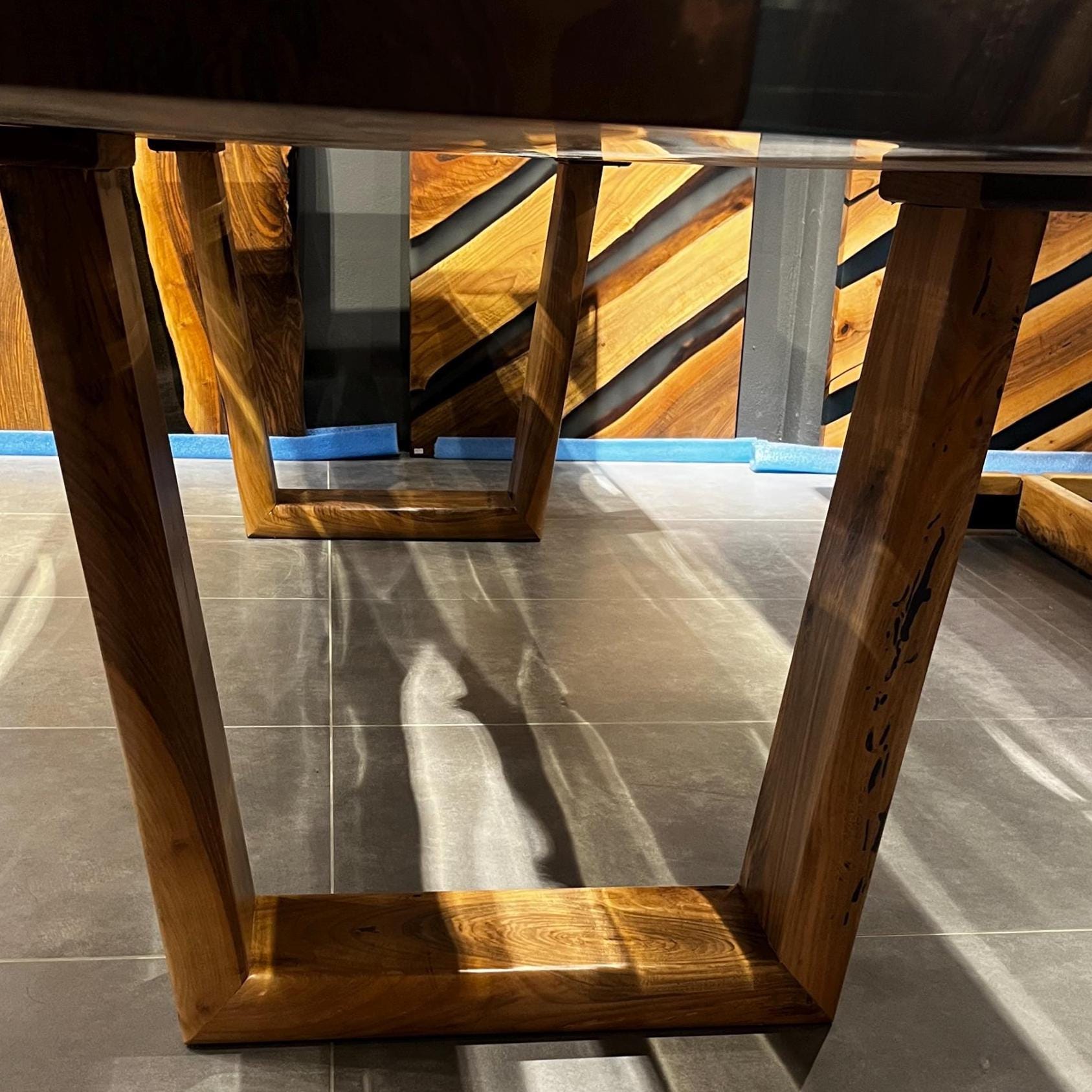 Handmade Solid Wood Table Legs: Walnut, Oak, Chestnut Options - Etsy