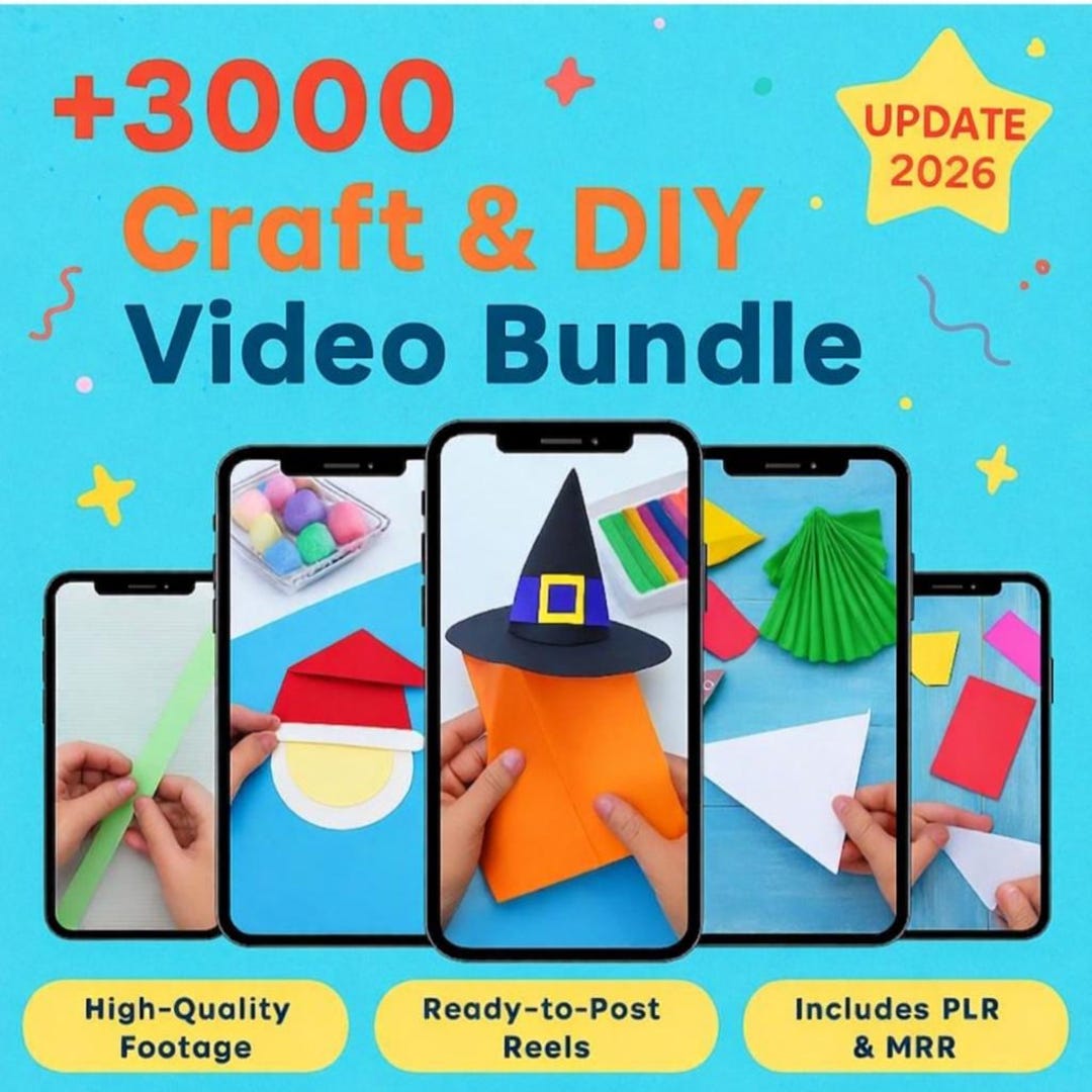 3000+ Kids Craft Videos Bundle | Viral DIY Learning Reels for Tiktok ...