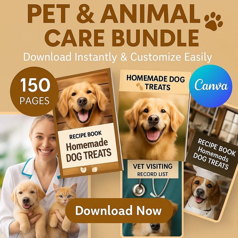 Plr Digital Dog Planner - Etsy