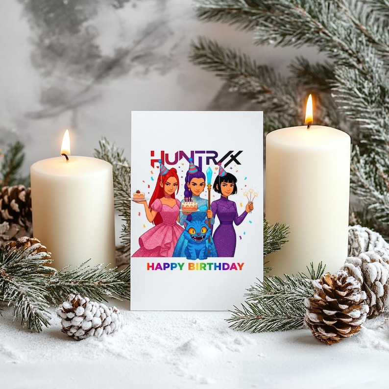 KPOP Birthday PNG Bundle | Huntrix Family (digital Download) - Etsy