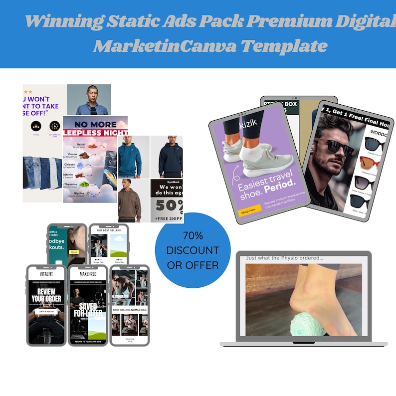 1000+ Static Ads Canva Templates Bundle • Meta & Instagram Marketing ...