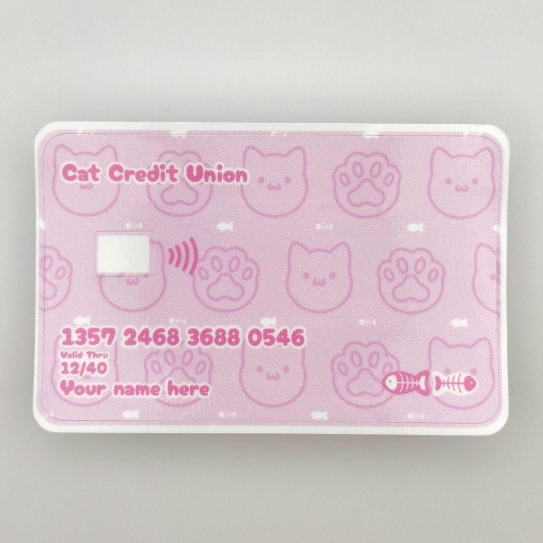 Custom Cat Credit Card Covers | Card Skin | Credit Card Sticker ...