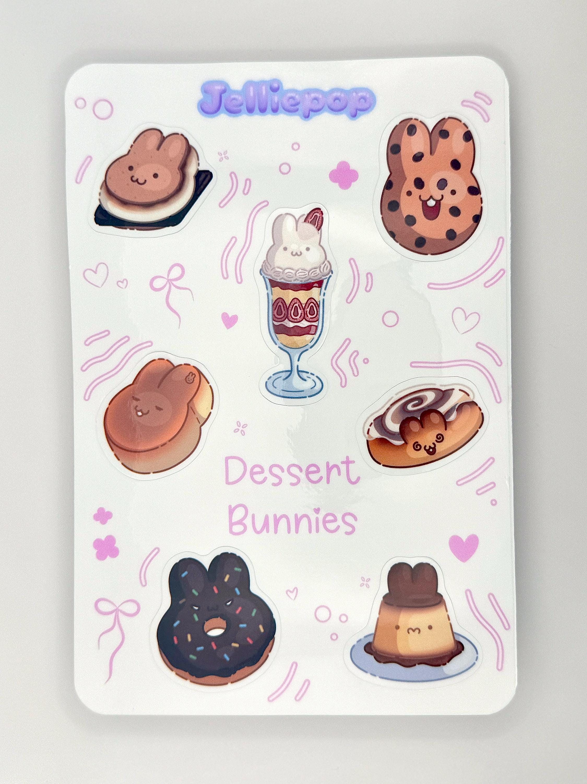 Cute Stickers | Dessert Bunnies | Kawaii Stickers | Planner Sticker ...