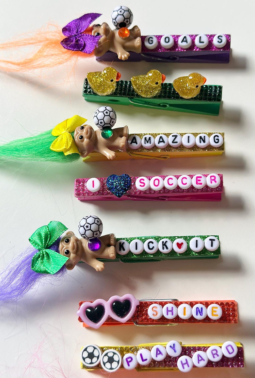 Soccer Troll Spirit Pins, Set of 10 - Etsy