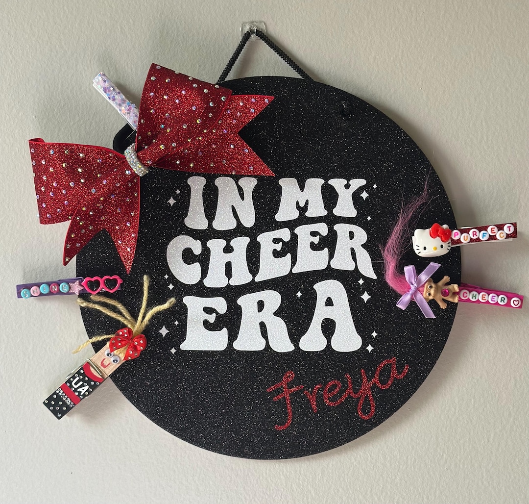 In My Cheer Era Cheer Pin Holder Wall Display - Etsy
