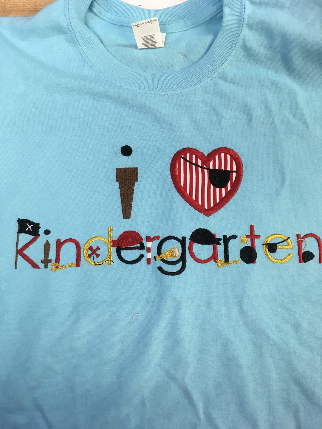 I Love Kindergarten Shirt, Teacher Shirt, Pirate Classroom Shirt - Etsy