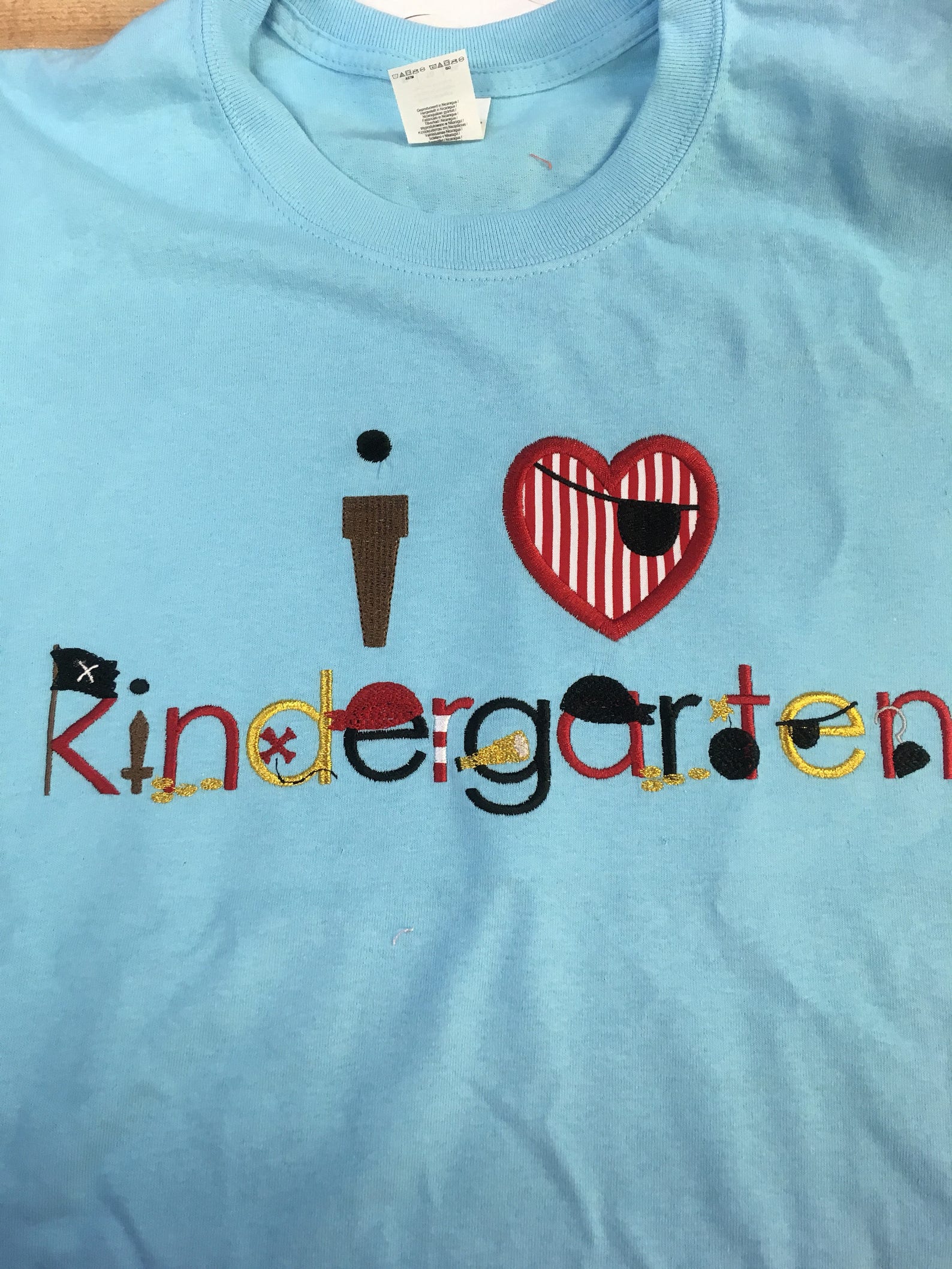 I love kindergarten shirt teacher shirt pirate classroom | Etsy