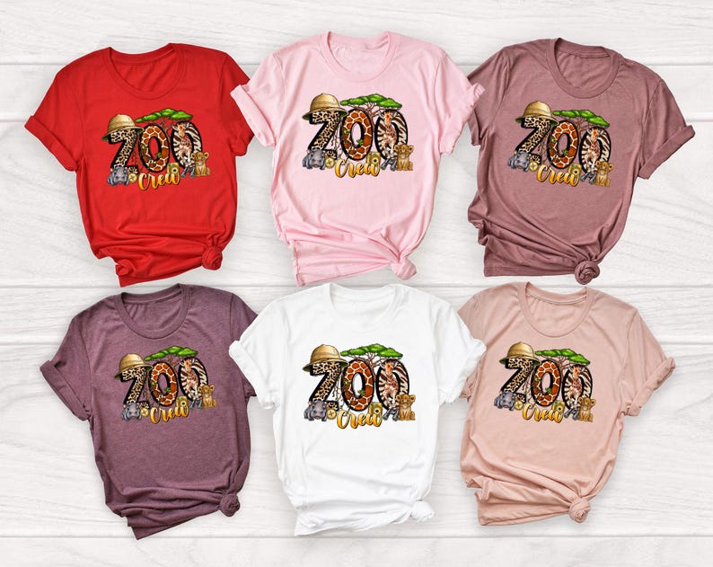 Zoo Crew T-shirt: Family Safari Trip, Animal Lover Gift - Etsy