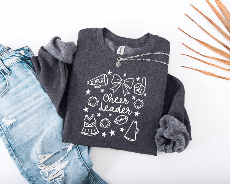 Girl Cheerleader Sweater: School Cheerleading Crewneck - Etsy