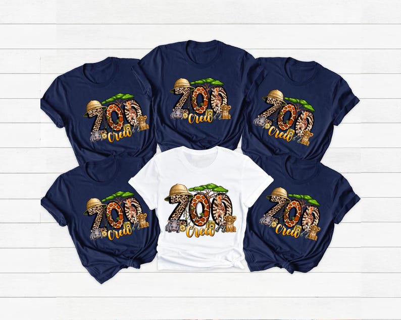 Zoo Crew T-shirt: Matching Family Safari Trip Shirts - Etsy